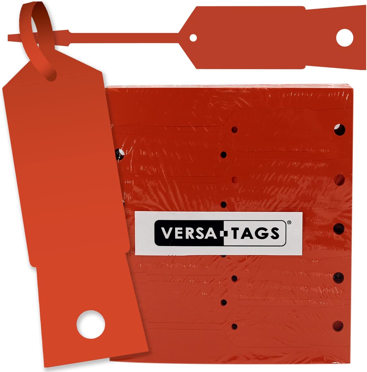 ORANGE Self-Locking Arrow Key Tags (1,000 per pack) Size 4 1/2 X 3/4 ...