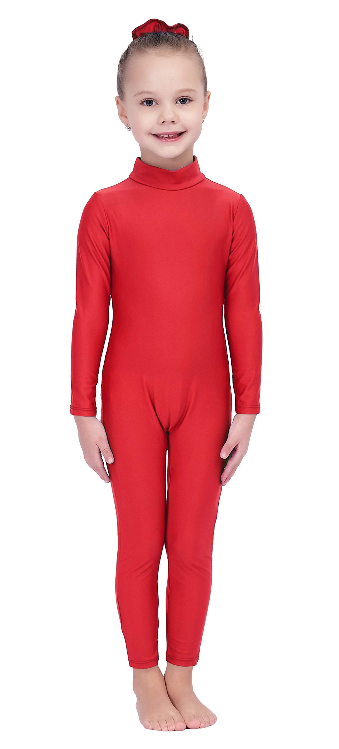 Snapklik.com : Kepblom Girls Long Sleeve Unitard Spandex Turtleneck ...