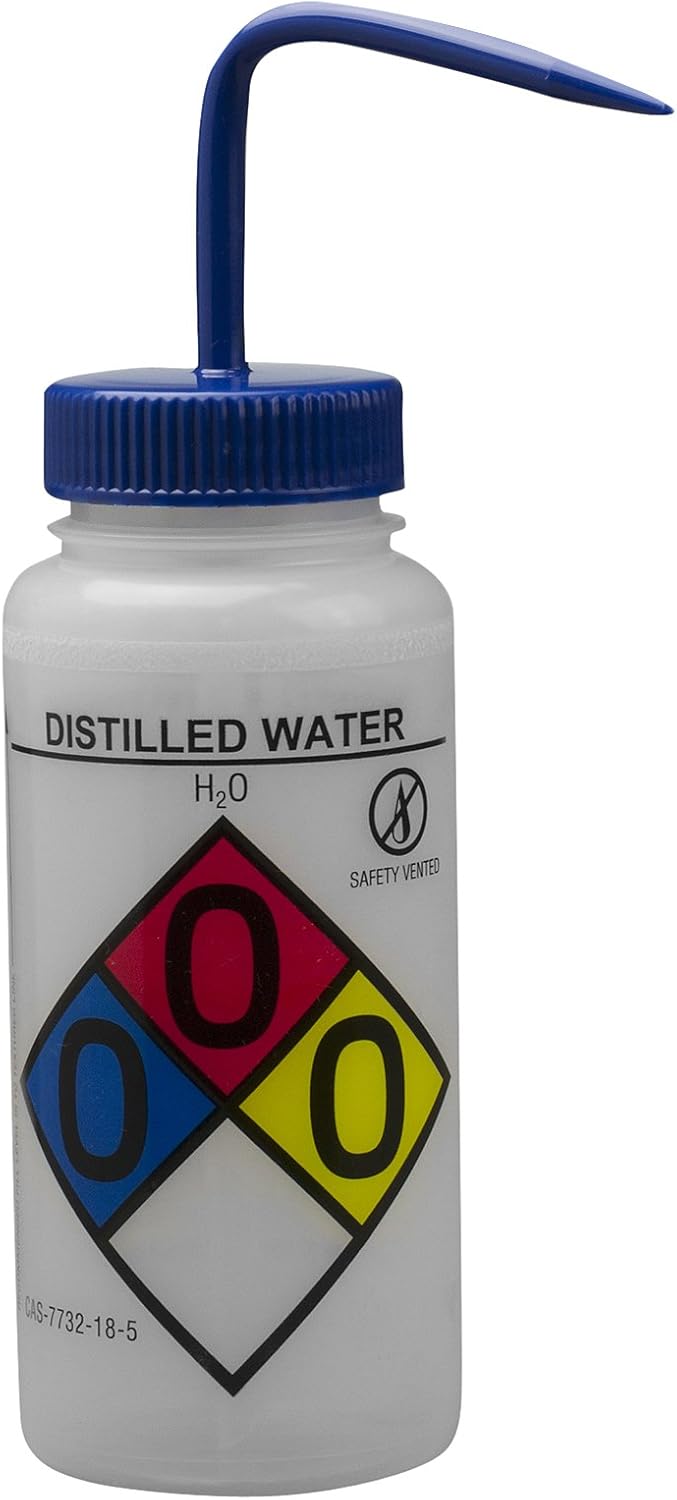 Bel-Art F12416-0004 Polyethylene GHS Labeled Safety-Vented Distilled ...