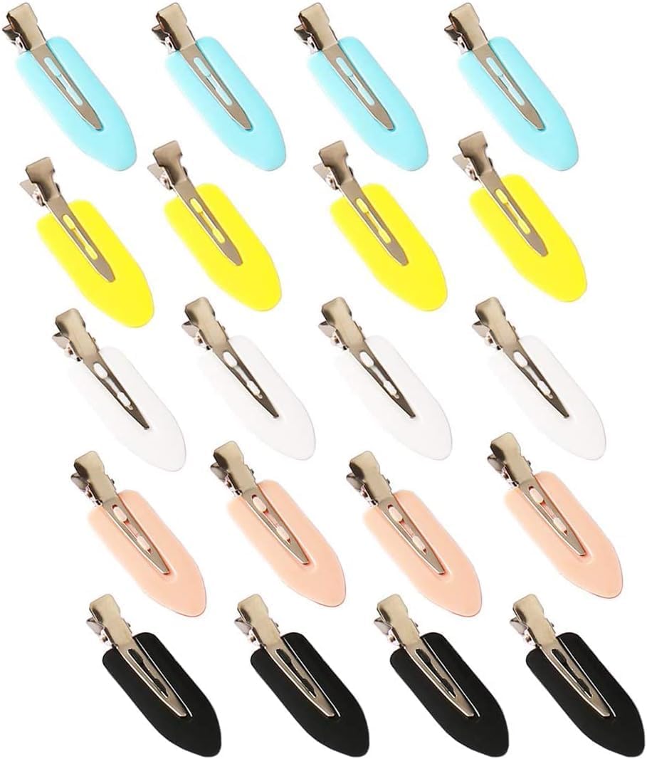 Amazon.com : No Crease Hair Clips, 12Pcs No Bend Hair Clips Makeup Flat ...