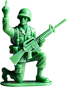 Amazon.com: RELAXORIX Funny Green Army Men Figures, Middle Finger ...