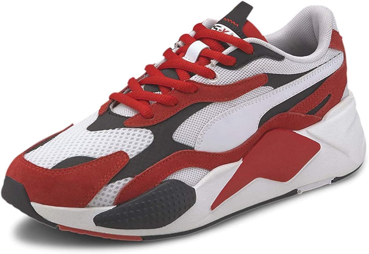 Amazon.com | PUMA RS-X³ Super Puma White/High Risk Red 12 | Shoes