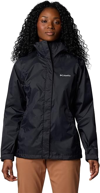 Columbia Women's Arcadia 2 Jacket, Waterproof Rain Jacket, Black ...