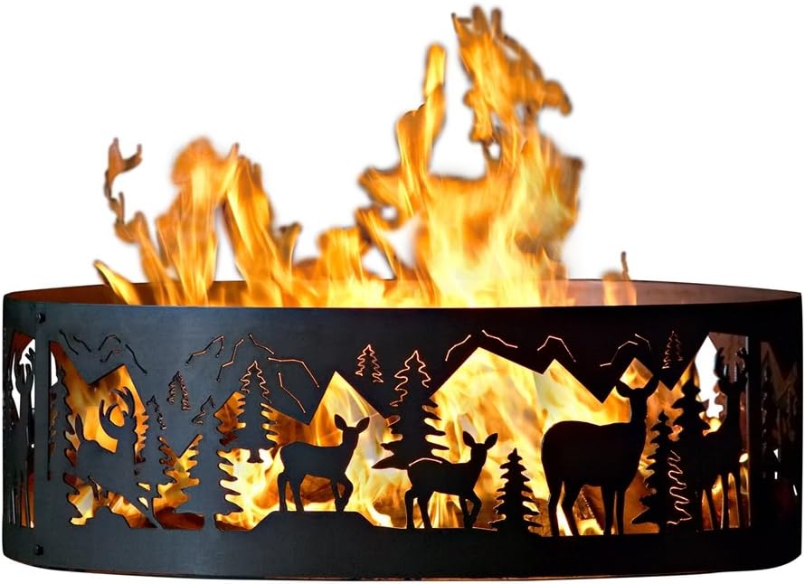 Amazon.com: Heavy Duty Moose Fire Ring 16" High : Patio, Lawn & Garden