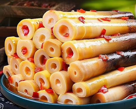 Hand peeled bamboo shoots, Chinese pickled bamboo shoots, spicy bamboo ...