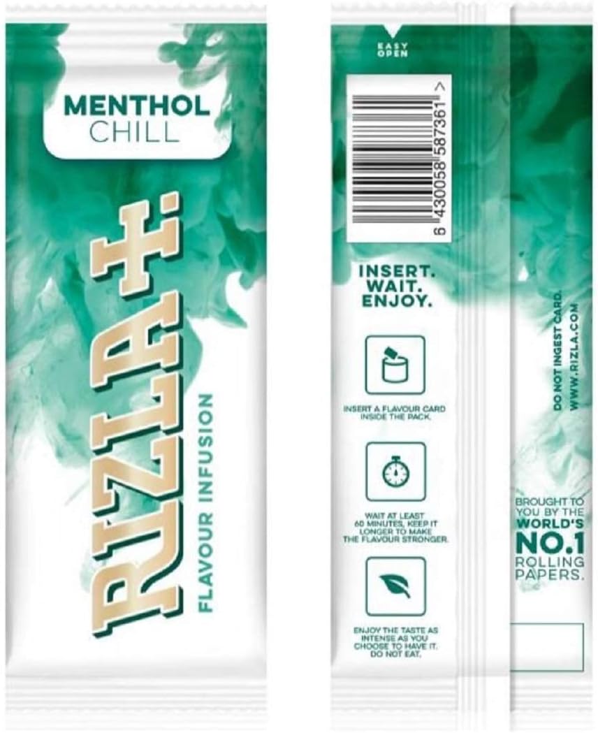 Rizla Menthol Chill Flavour Cards Infusions - Box of 25 : Amazon.co.uk ...