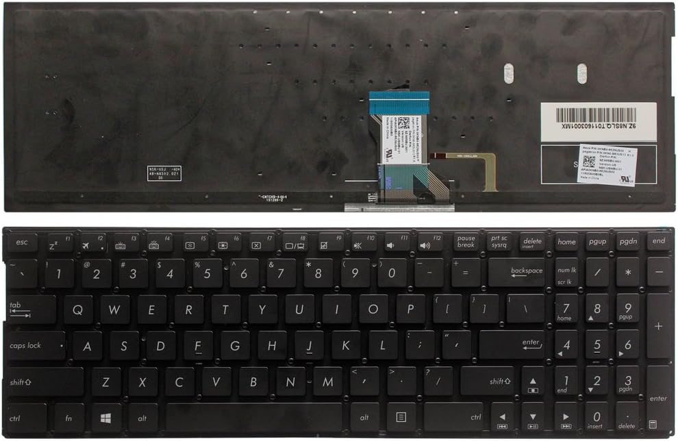 Amazon.com: New English Laptop Replacement Keyboard for Asus Q552 ...