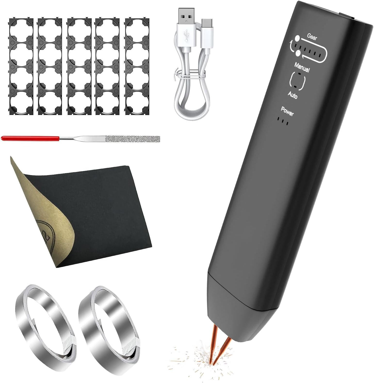 Docreate Handheld Spot Welder,5000W Portable Mini Spot Welder DIY Kit ...