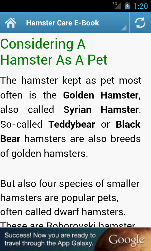How To Care For Pet Hamster:Amazon.es:Appstore for Android