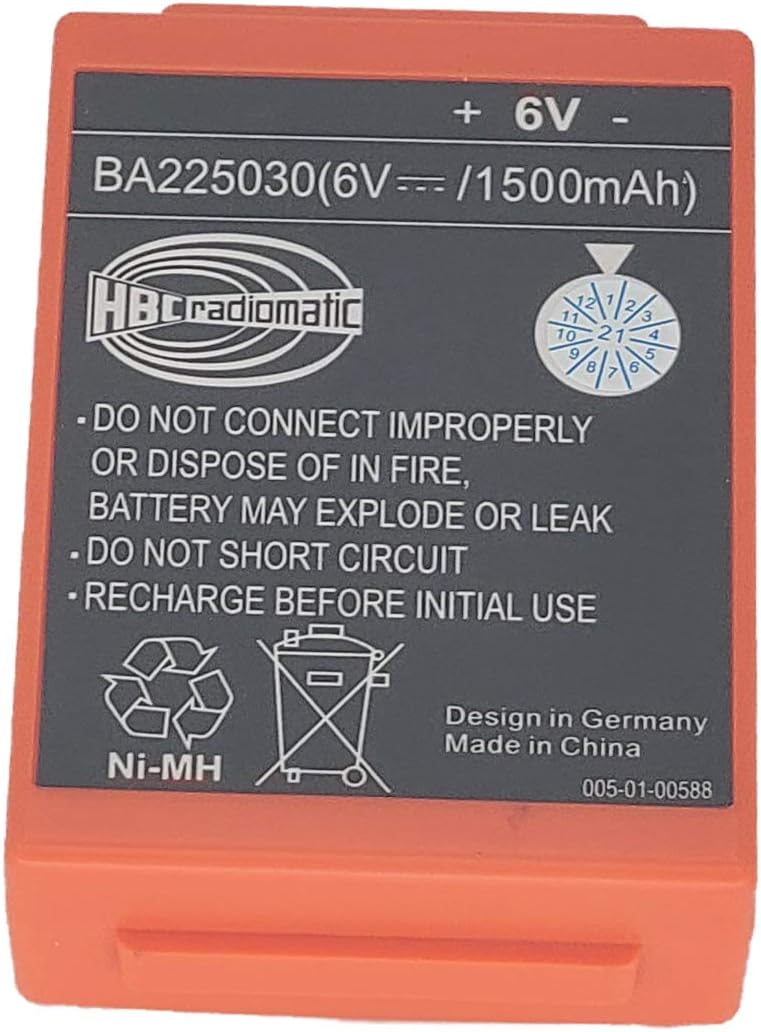 BA225030 6V 1500mah for HBC Remote Control Crane Truck Driving FUB 05AA ...