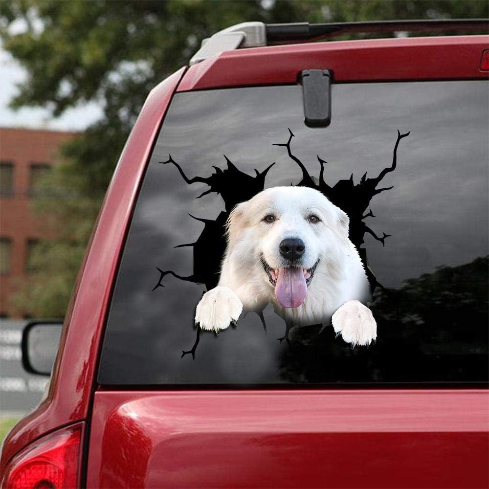 Amazon.com: Great Pyrenees Dad Dog Symbol Decal Paw Print Dog Puppy Pet ...