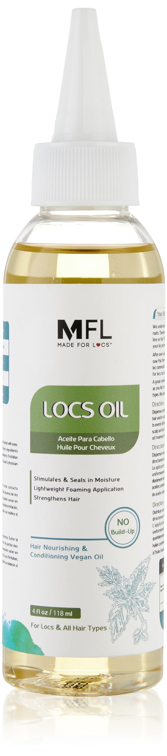 Amazon.com: Locs Vegan Conditioning Hair Oil | Foaming Locs Oil | 4 oz ...