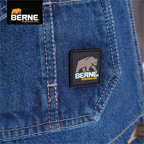 Amazon.com: Berne Men's Heritage Unlined Washed Denim Bib Overall ...
