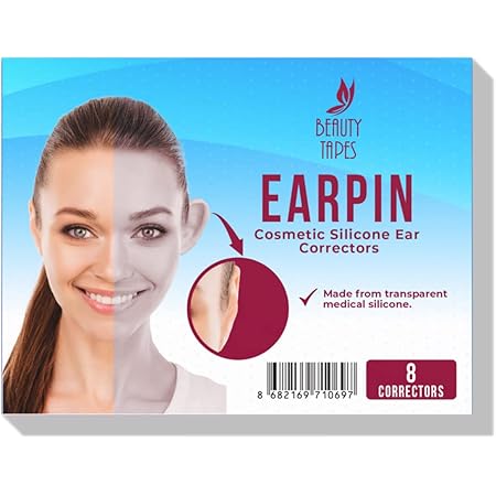 Amazon.com : EARPIN Cosmetic Silicone Ear Corrector, Solve Big Ear ...