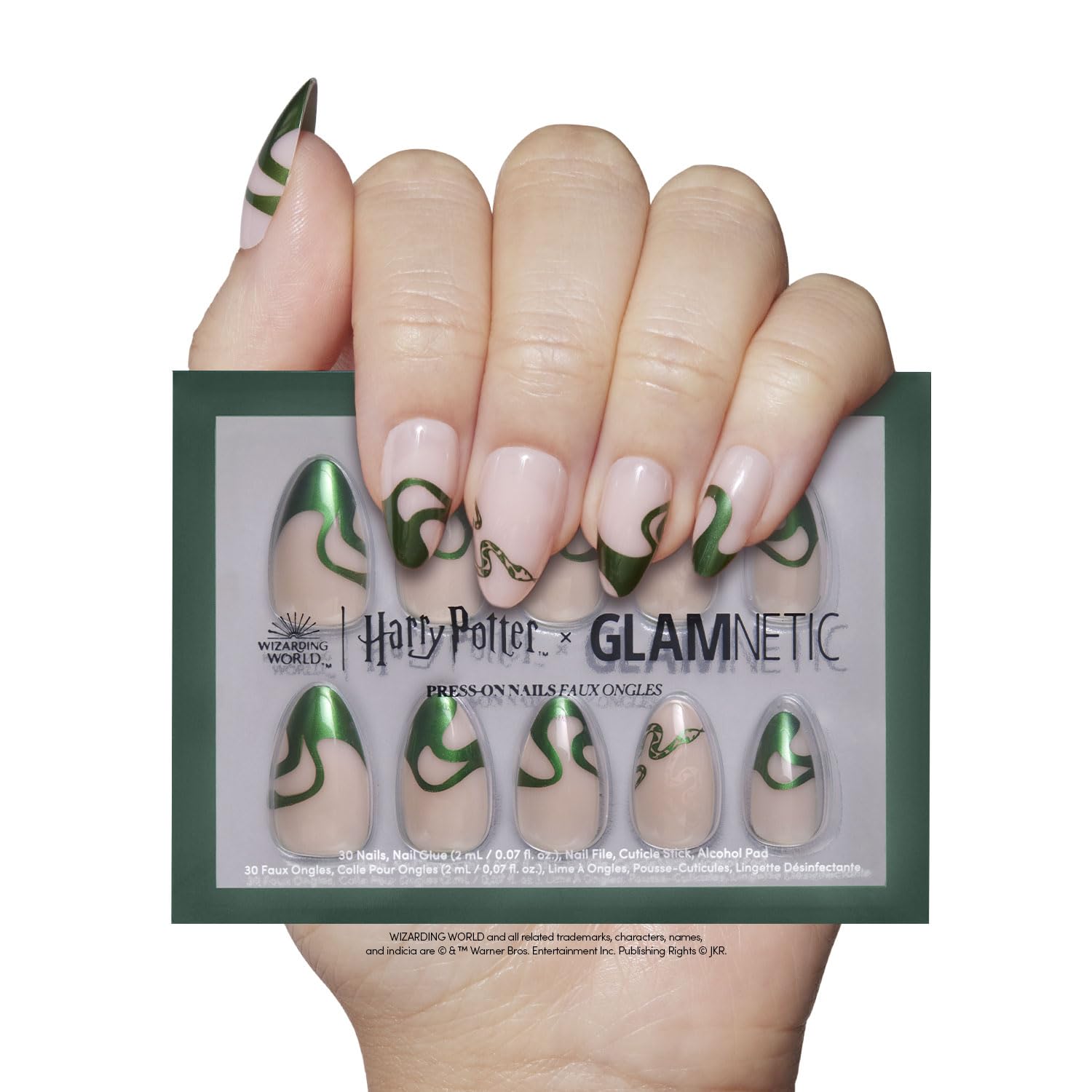 Amazon.com: Harry Potter™ x Glamnetic Press On Nails - Parseltongue ...
