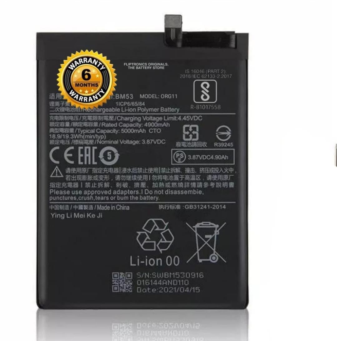 Original BM53 Battery for Redmi 10T 5G 10T Pro 5G M2007J3SY, M2007J3SG ...