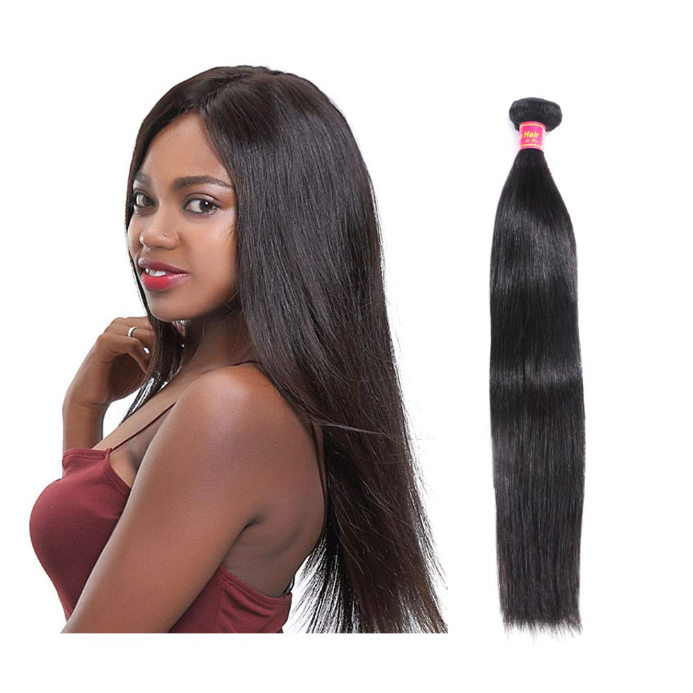 Amazon.com : ALi Queen 1 Bundle Straight Brazilian Remy Human Hair ...