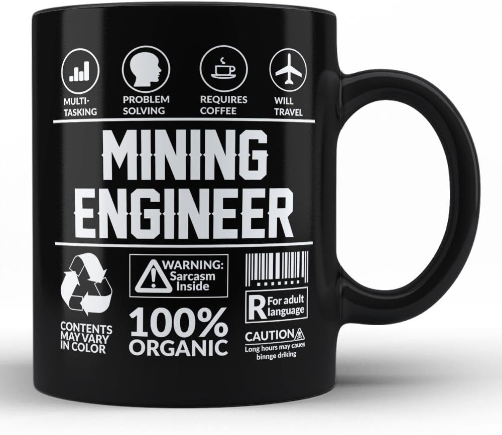 Amazon.com: Home Of Merch Sarcasm Mug Gift for Mining Engineer Humor ...