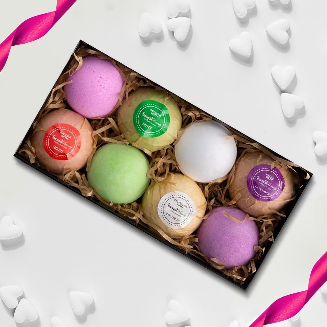 Amazon.com : TranquilBeauty Bath Bombs Gift Set for Women/Bath Bomb Set ...