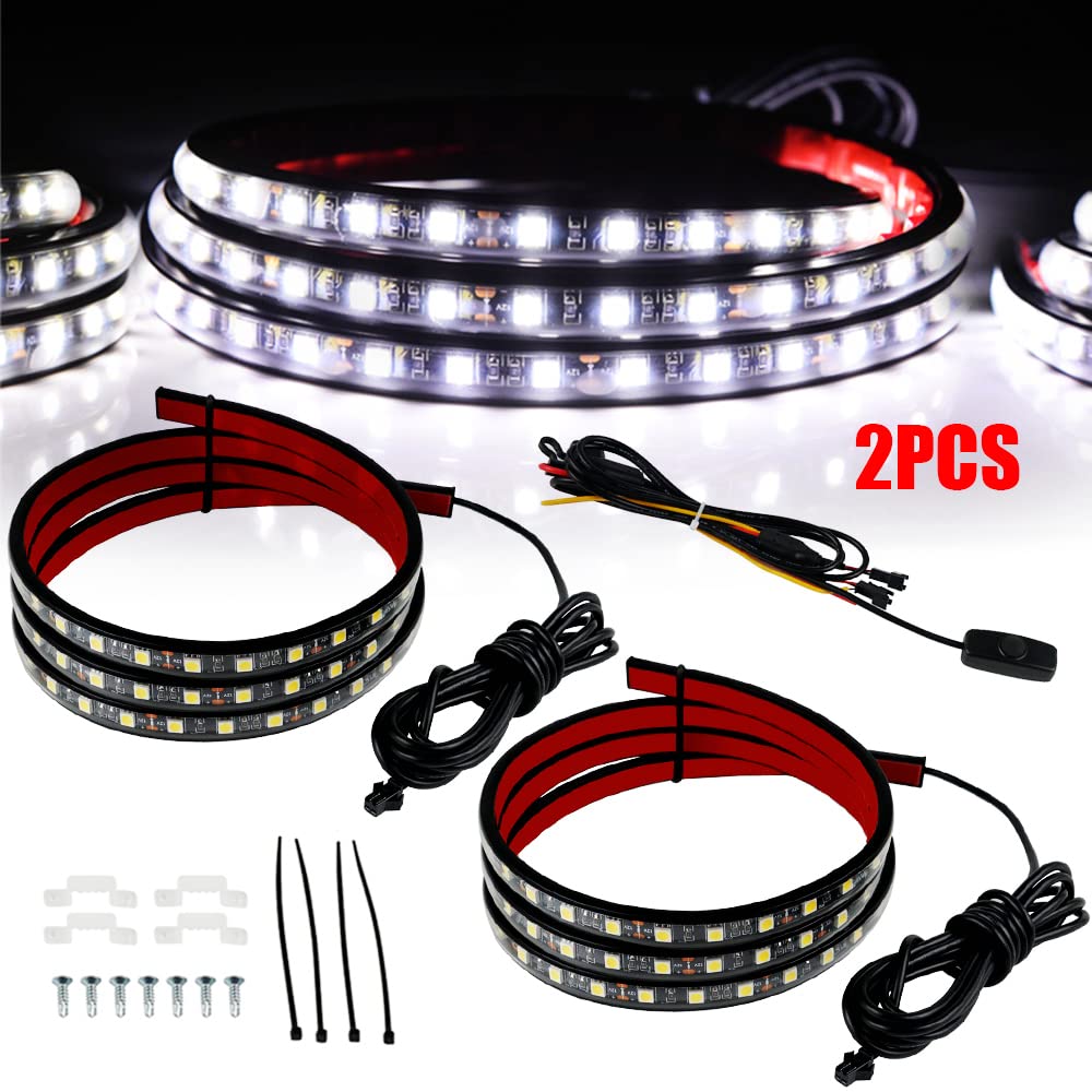 Snapklik.com : Goodream Truck Bed Lights, 2pcs 60Inch White LED Strip ...