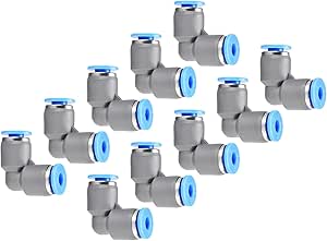 M METERXITY 10 Pack Pneumatic Air Elbow - 90 Degree Push to Connect Air ...