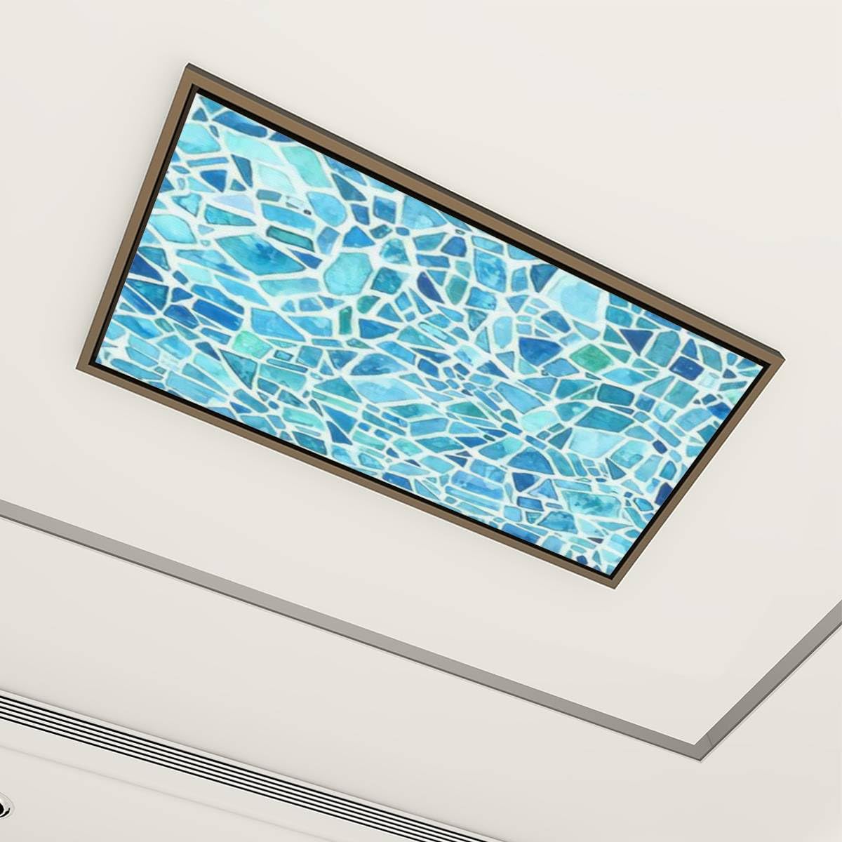 Decorative Fluorescent Light Covers for Ceiling Lights 4 Packs Seamless ...