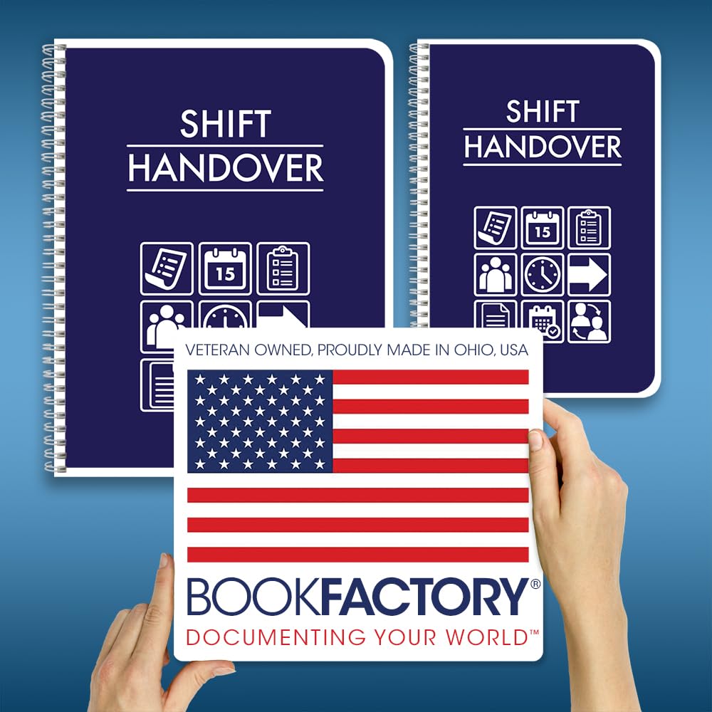 Snapklik.com : BookFactory Shift Handover Log Book Shift Hand Over ...