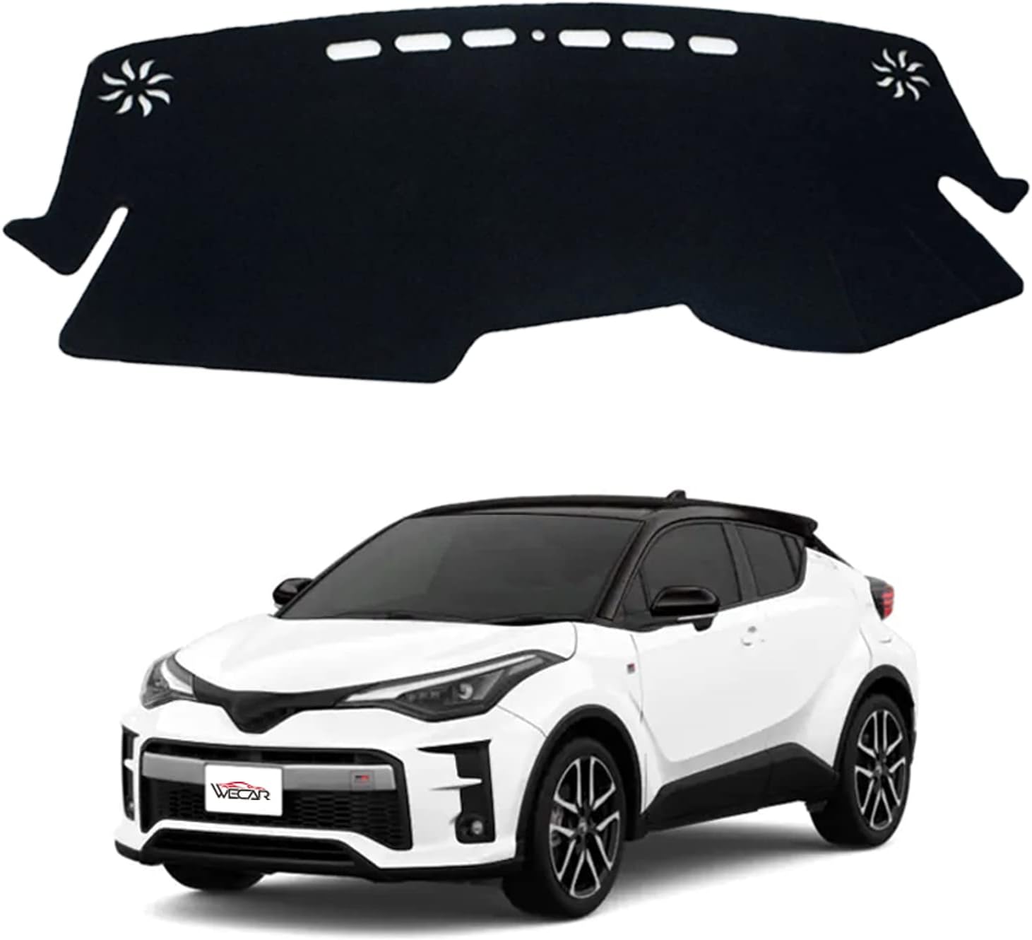 Amazon | WeCar ダッシュボードマット トヨタ CH-R ZYX10/NGX50 (2016年12月～現行) ダッシュマット ダッシュボードカバー 紫外線パッド ズレ防止 滑り止め ...