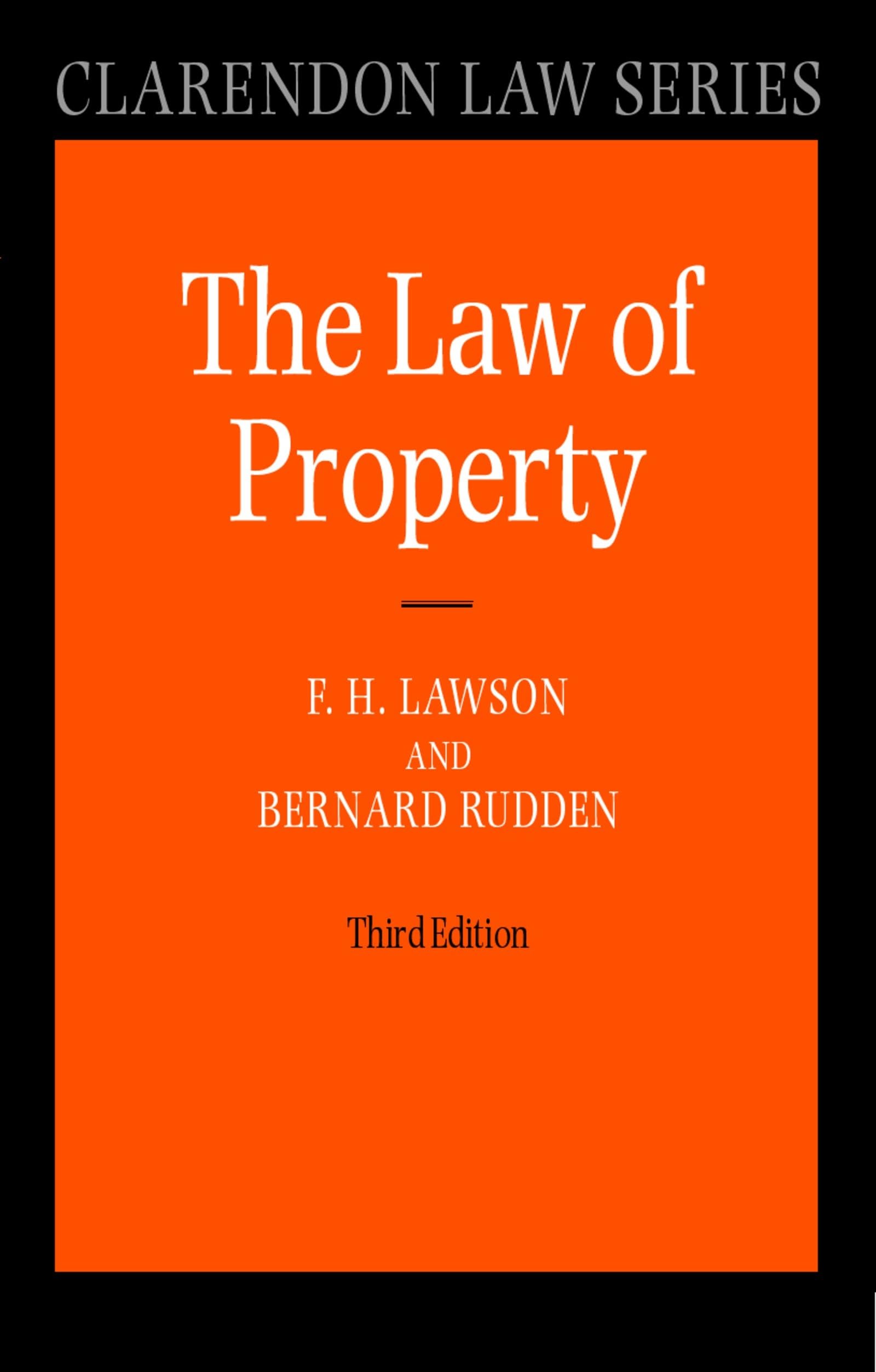 Amazon.com: Law of Property (Clarendon Law Series): 9780198299936 ...