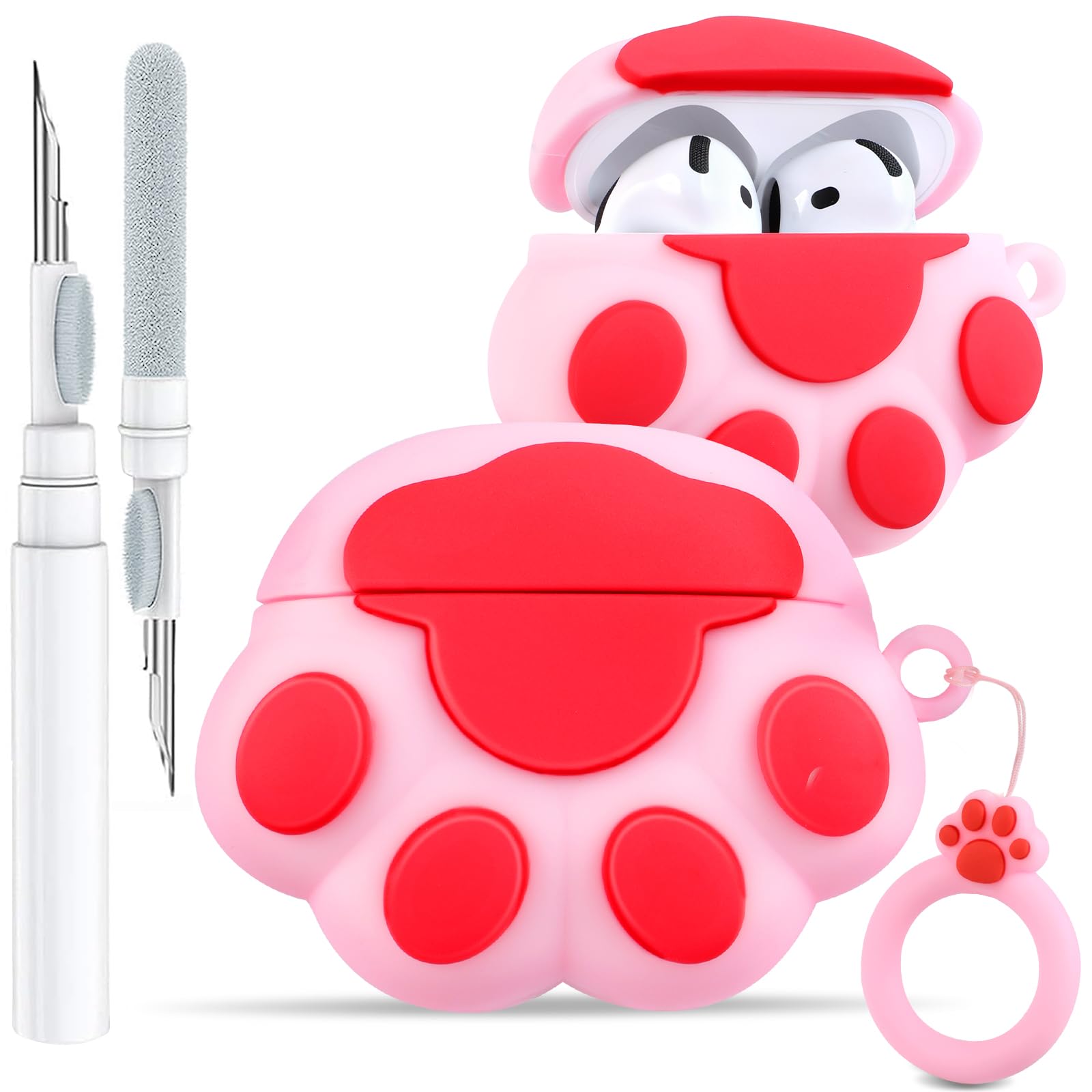 Amazon.com: Boaretiu for Airpods 4th Case - with Keychain and Cleaner ...