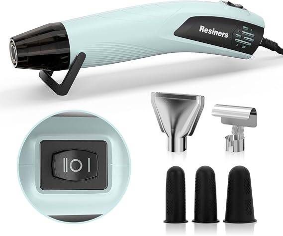 Amazon.com: Resiners Heat Gun for Resin, 350W Fast Heating Dual Temp ...