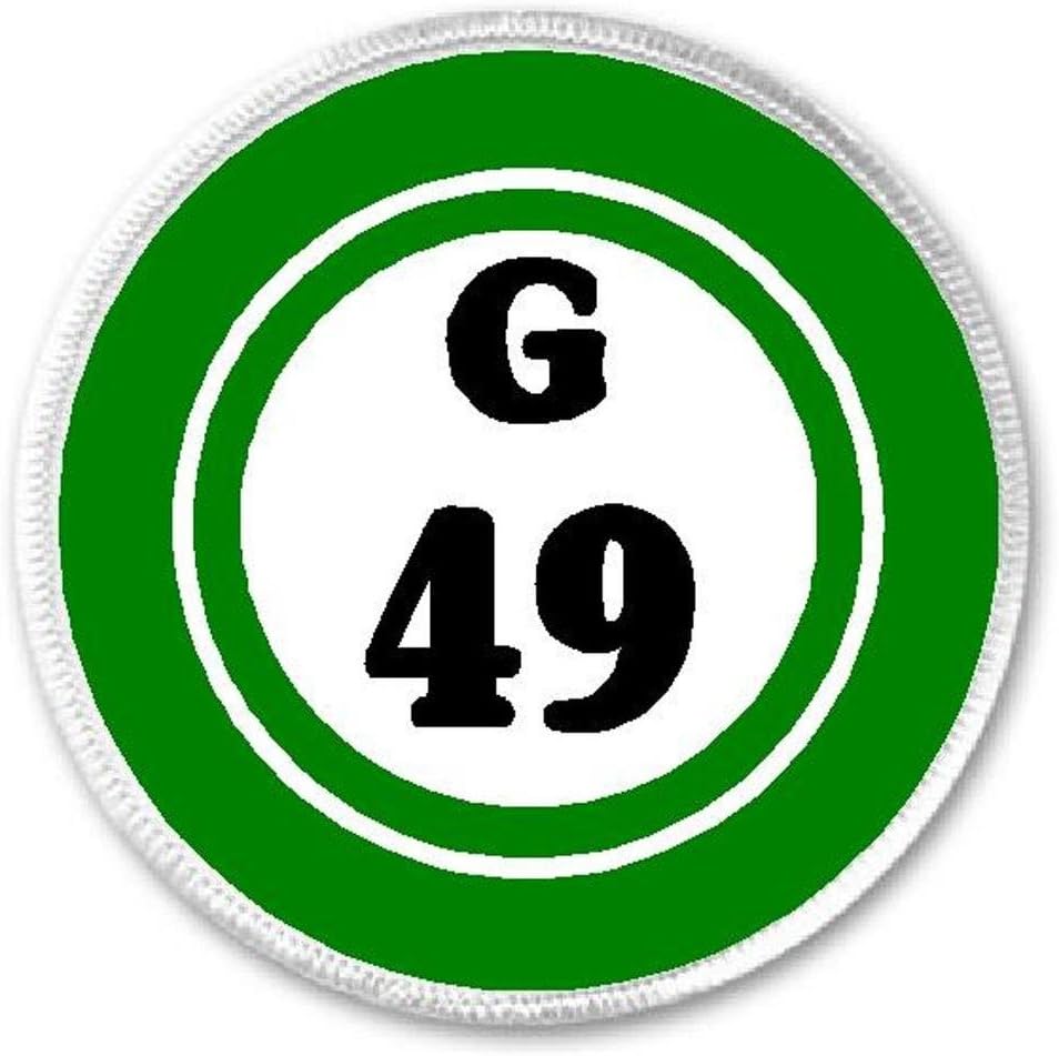Amazon.com: G 49 G49 Bingo Ball - 3" Sew/Iron On Patch Game Hobby ...