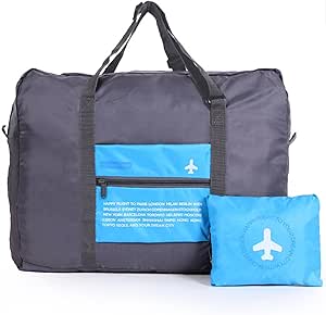 Amazon.com | Travel Bag Spirit Airlines Personal Item Bag 18x14x8 Foldable Travel Duffel Bag ...