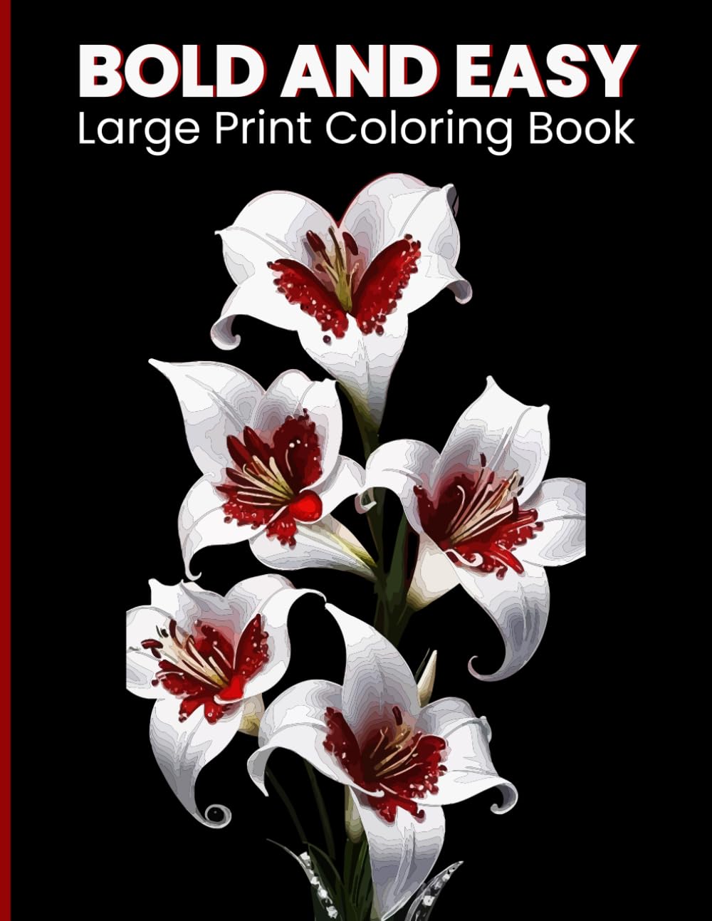 Amazon.com: Bold and Easy Large Print Coloring Book: 49 Big and simple ...