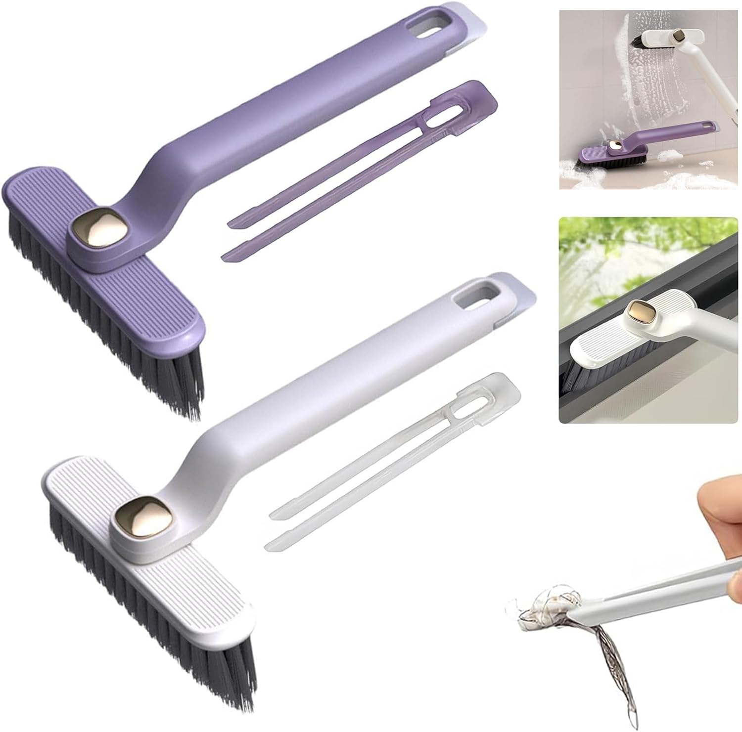 Amazon.com: 2 Pack Multi-Function Rotating Crevice Cleaning Brush 2024 ...
