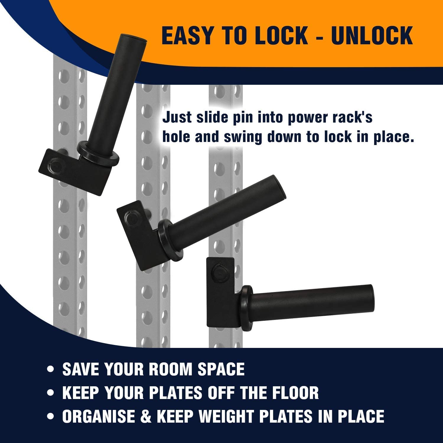 Snapklik.com : Yes4All Olympic Weight Plate Holder Power Rack ...