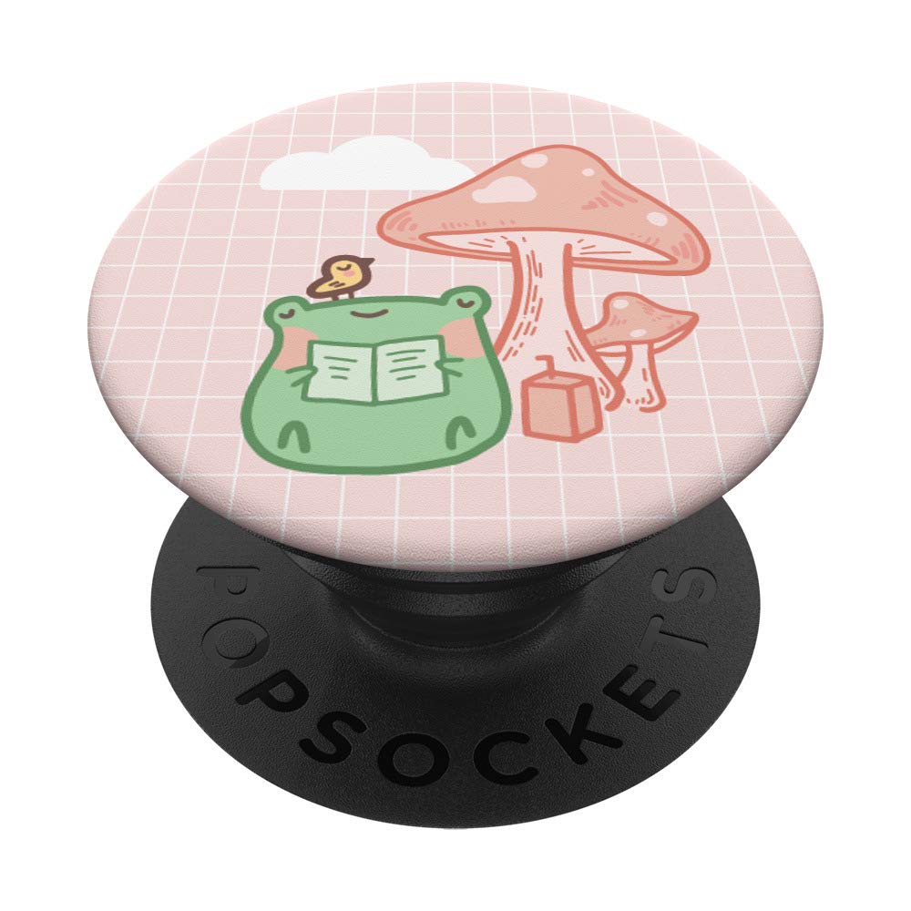 Buy Funny Cottagecore Frog Cute Kawaii Aesthetic PopSockets Swappable ...