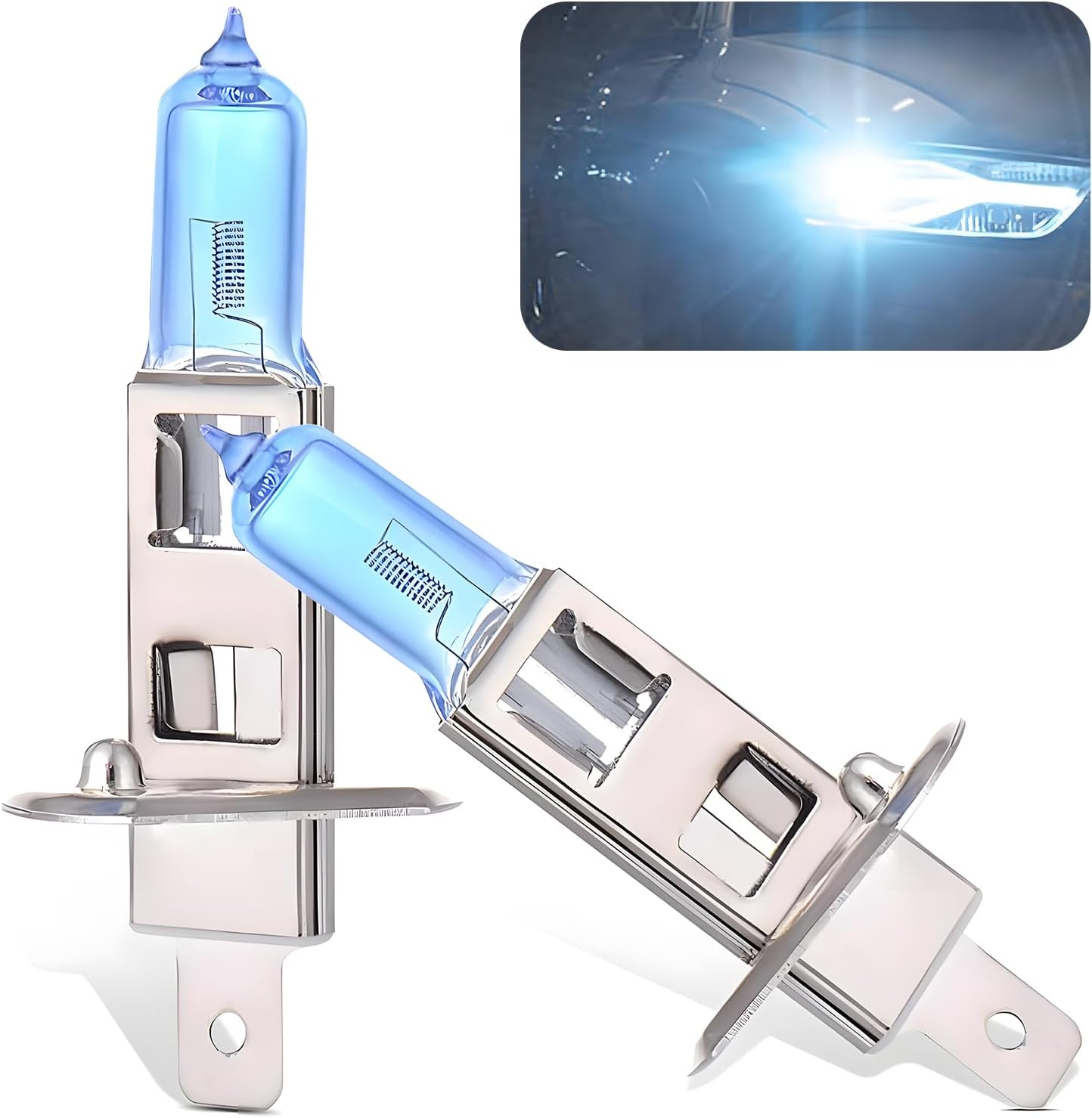 Amazon.com: jokormo Pack-2 Car Light Bulbs, 12V 100W Car Halogen Lights ...