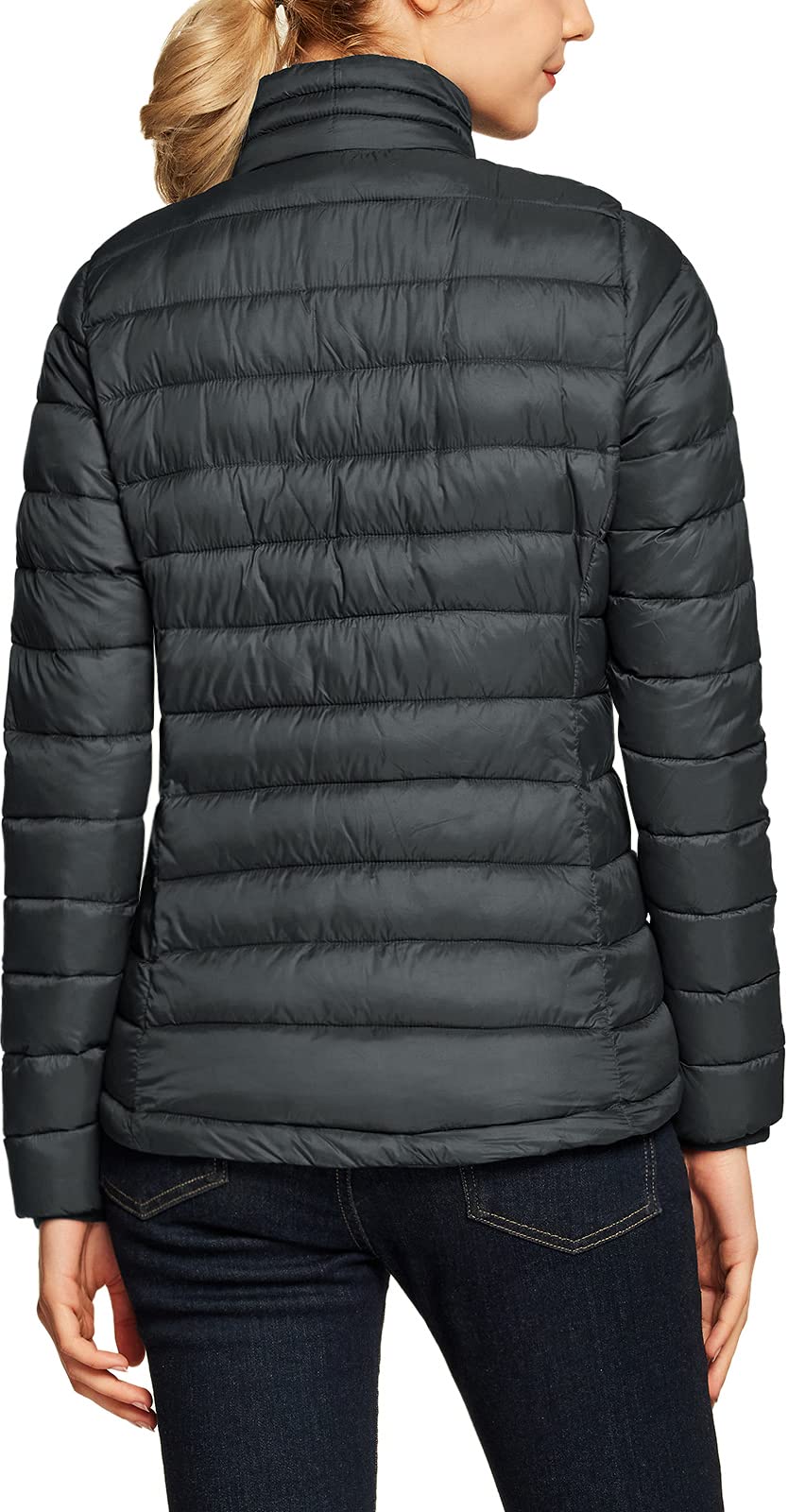Snapklik.com : TSLA Womens Lightweight Packable Accent Puffer Jacket