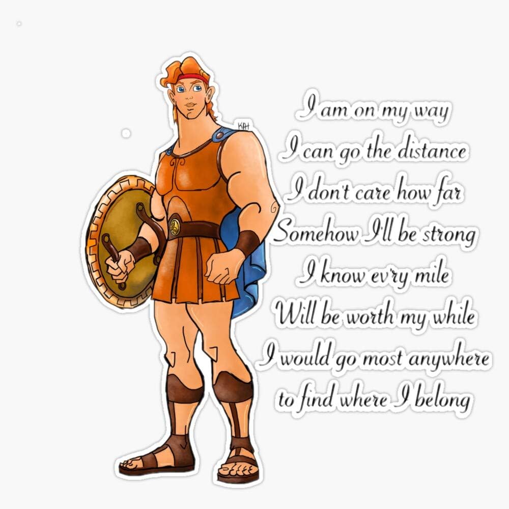 Amazon.com: Hercules Vinyl Waterproof Sticker Decal Car Laptop Wall ...