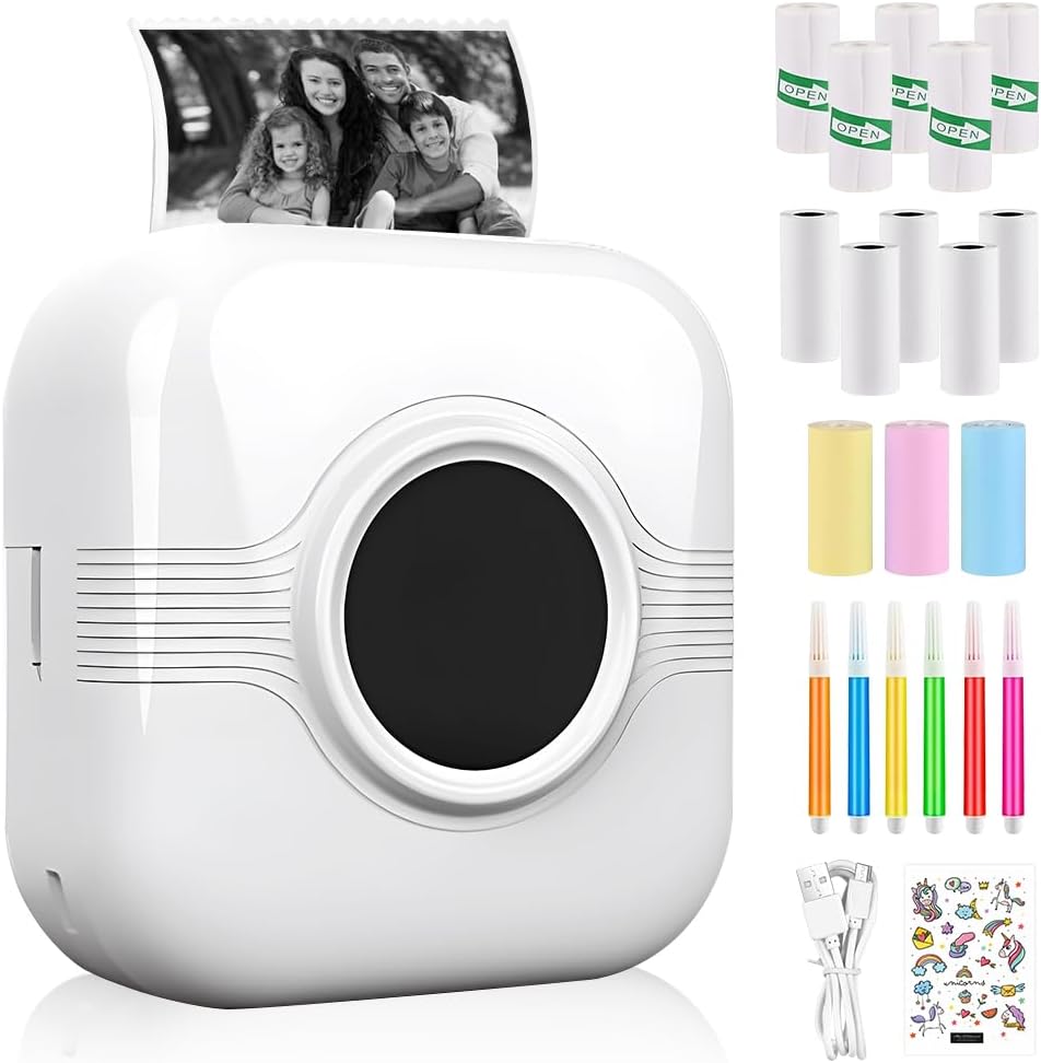 Ditanpu Pocket Printer, 2023 New Inkless Sticky Note Printer Sticker ...