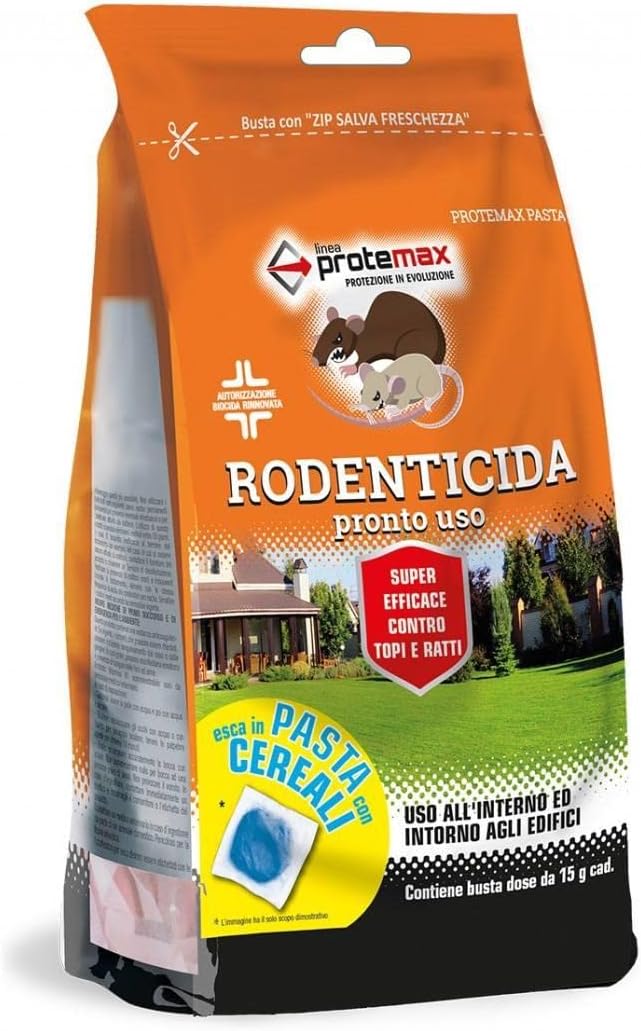 Protemax Rodenticida Pasta Blu 150 g, 020 : Amazon.it: Fai da te