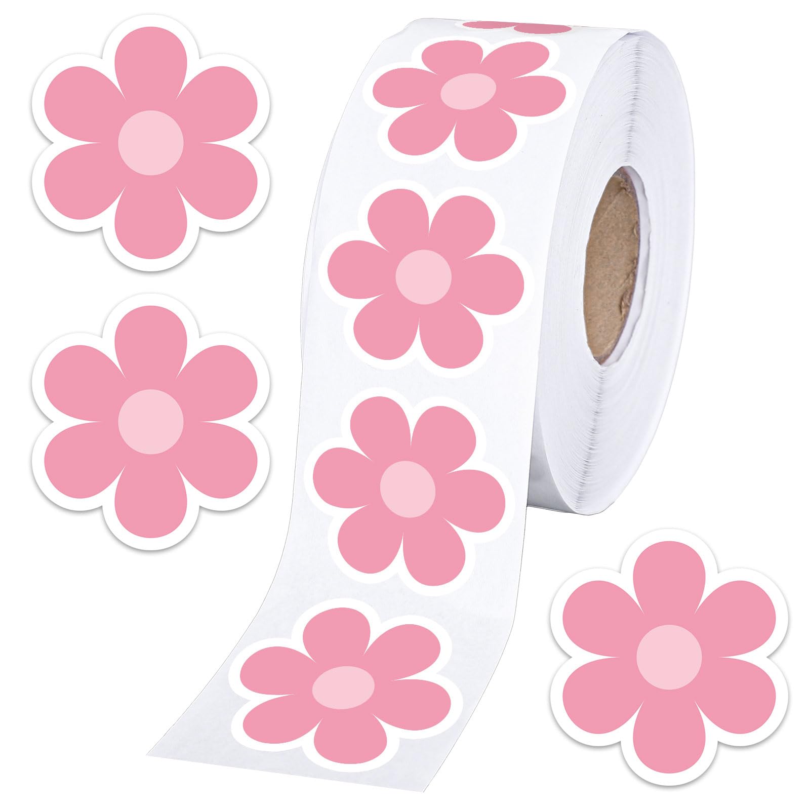 Amazon.com: Whaline 1000Pcs Boho Daisy Stickers Pink Preppy Daisy ...