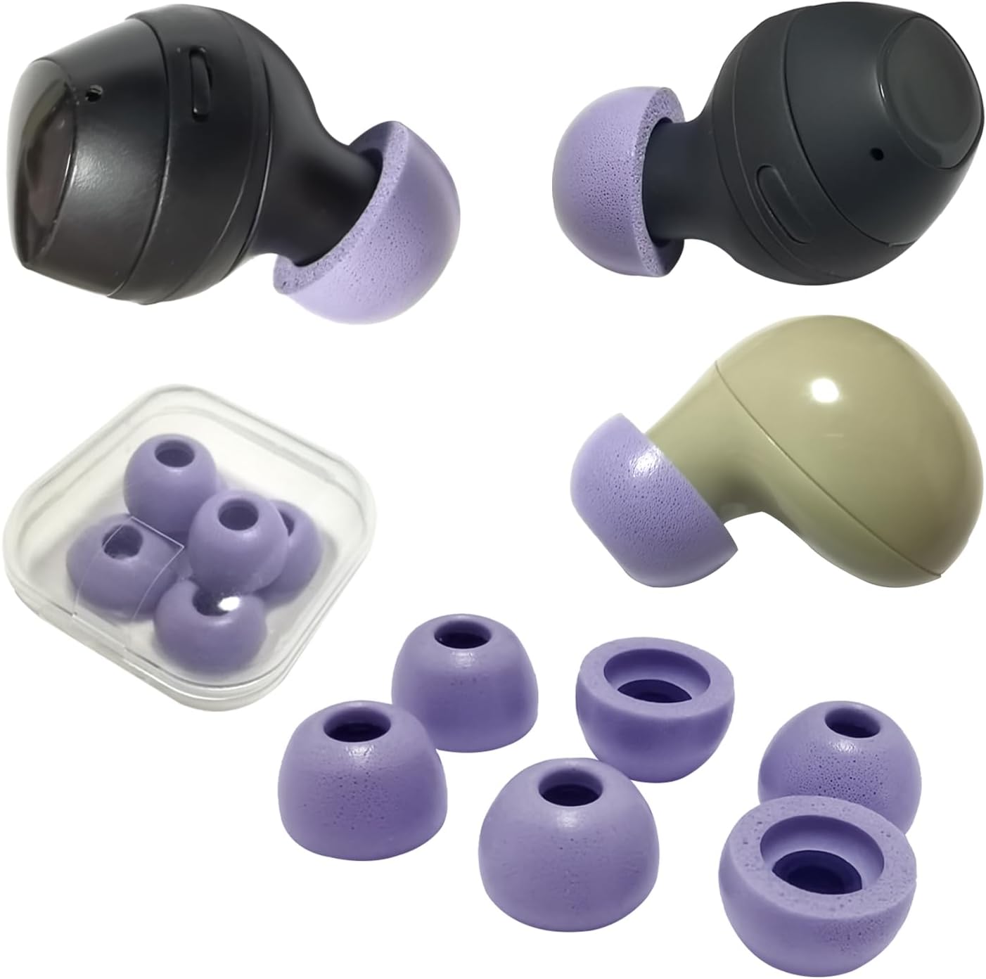 Amazon.com: AhaStyle Memory Foam Earbud Tips for Samsung Galaxy Buds3 ...