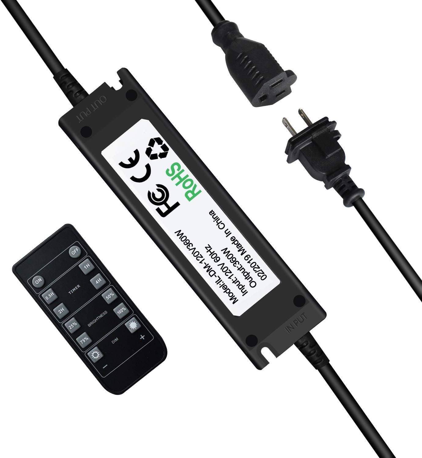 SUNTHIN 360 Watts Outdoor String Lights Dimmer Wireless Remote Control ...