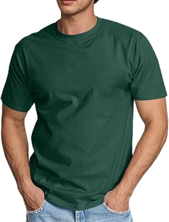 Men's Stylish Breathable Lightweight T-Shirt Short Sleeve Casual Crew ...