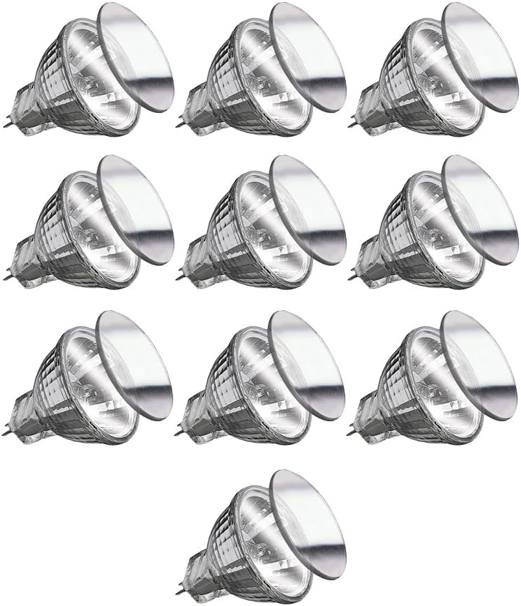 10 x Security Halo + 28 W = 35 W GU4 12 V 35 mm Silver 4000h Paulmann ...
