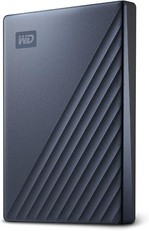 WD 2TB My Passport Ultra Blue Portable External Hard Drive HDD, USB-C ...