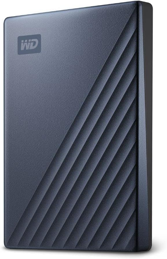 WD 2TB My Passport Ultra Blue Portable External Hard Drive HDD, USB-C ...