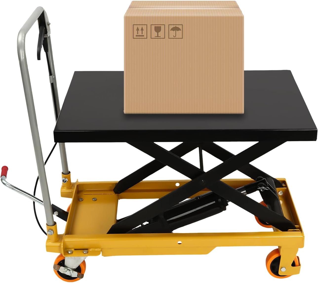 Amazon.com: Hydraulic Lift Table Cart, 500lbs Capacity Scissor Lift ...
